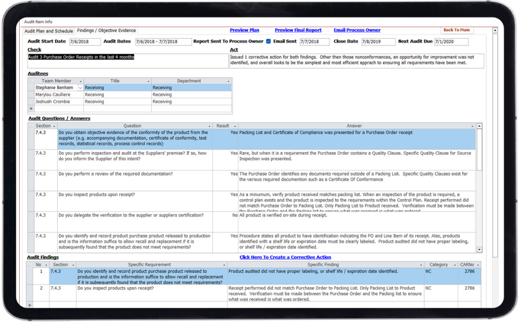 Internal Auditing - Simple Manufacturing